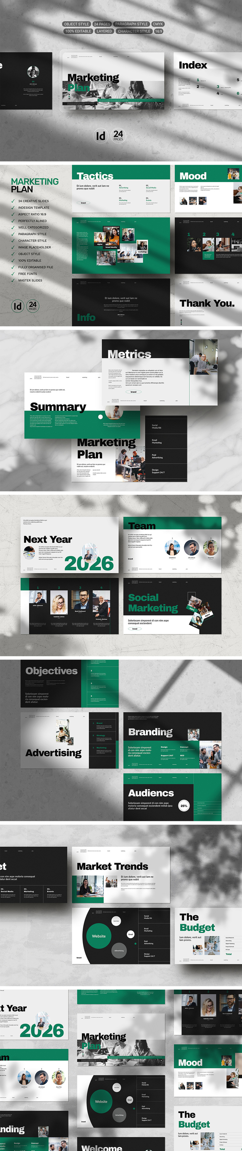 Plantilla de plan de marketing | InDesign - TemplateMonster