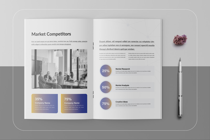 Business Plan - Brochure Template #402174 - TemplateMonster