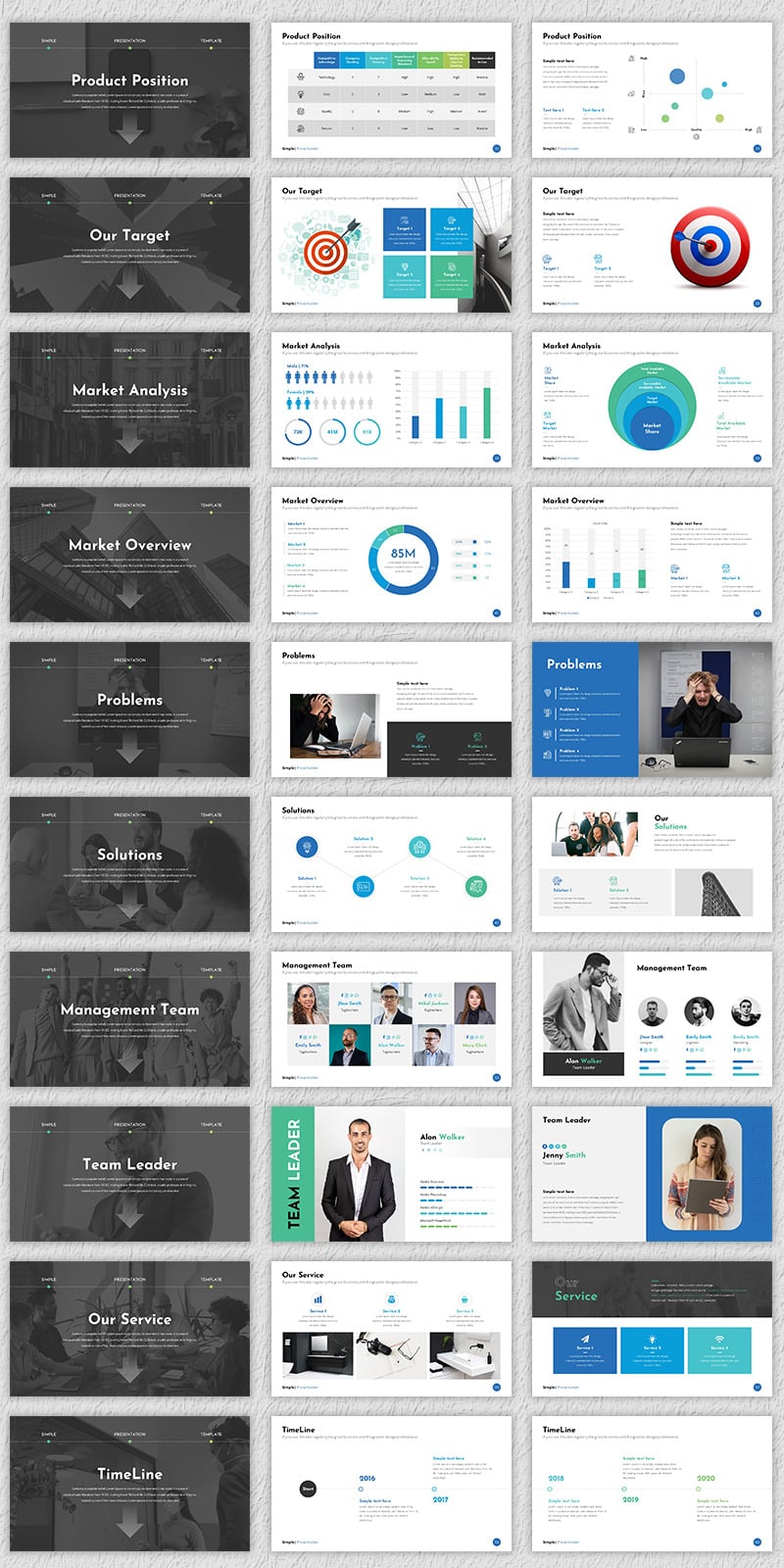 Business Smiple PowerPoint Template #396381 - TemplateMonster