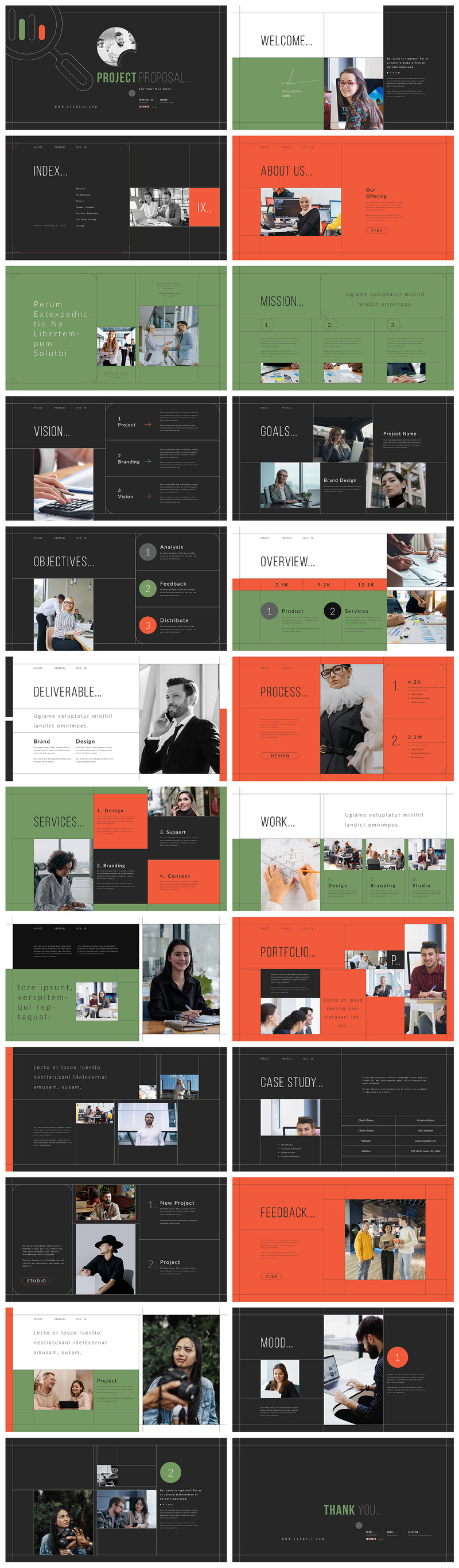 Project Proposal Template (Canva - InDesign)