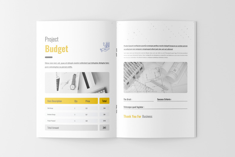 Project Proposal - Clean and Minimal Project proposal Template