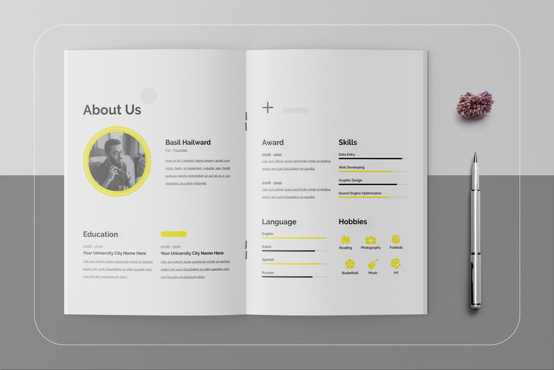 A4 Portfolio Design Template #401974 - TemplateMonster