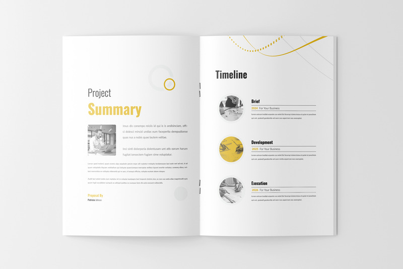 InDesign Project Proposal Template #401970 - TemplateMonster