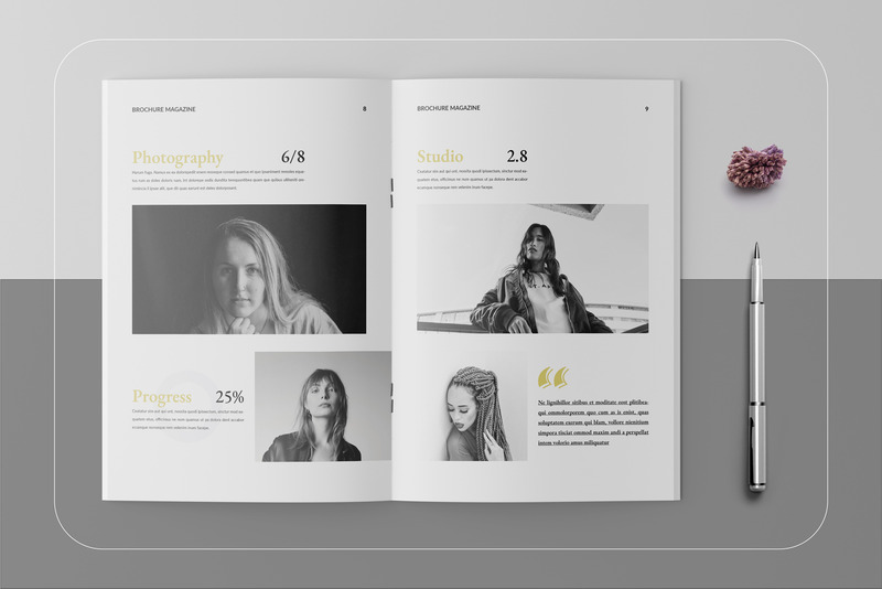 InDesign Fashion Magazine Template #401975 - TemplateMonster