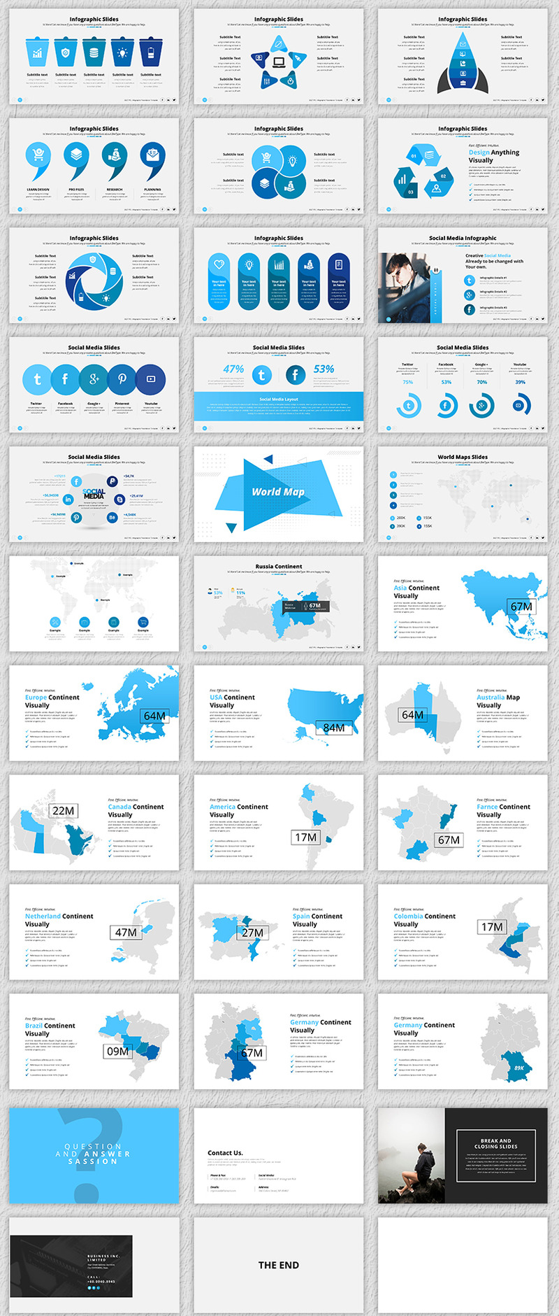 Corporate Infographic Presentation Bundle - TemplateMonster