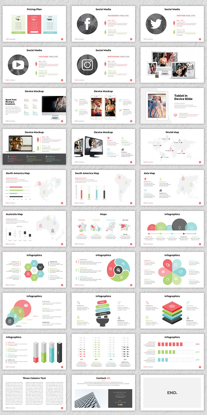 Tuba PowerPoint Template - Presentation - TemplateMonster