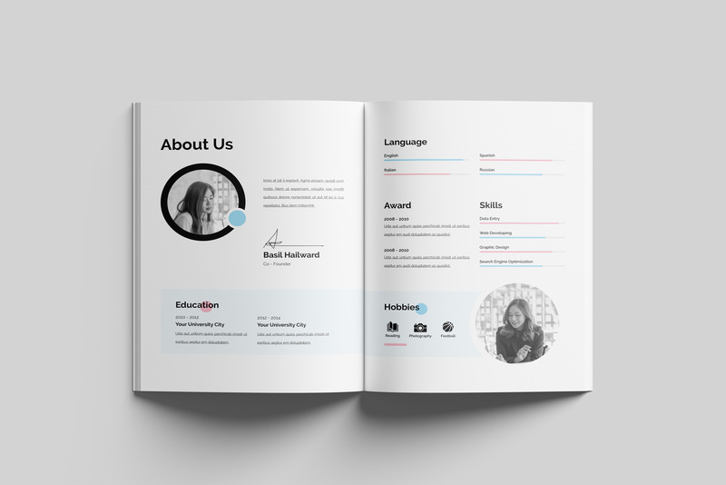 Modèle de conception de portfolio créatif 2 - TemplateMonster