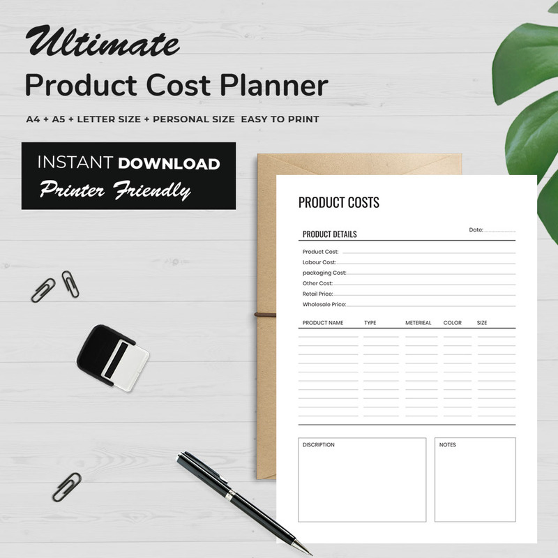 Ultimate Product Cost Planner #158462 - TemplateMonster