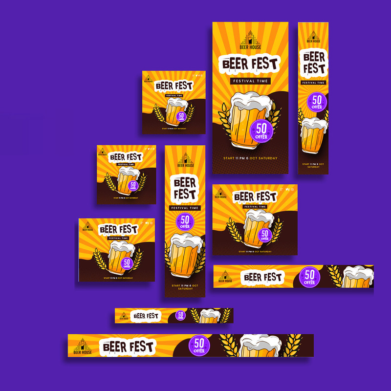 Beer Festival Google Ads for Beer day Promotion Social Media