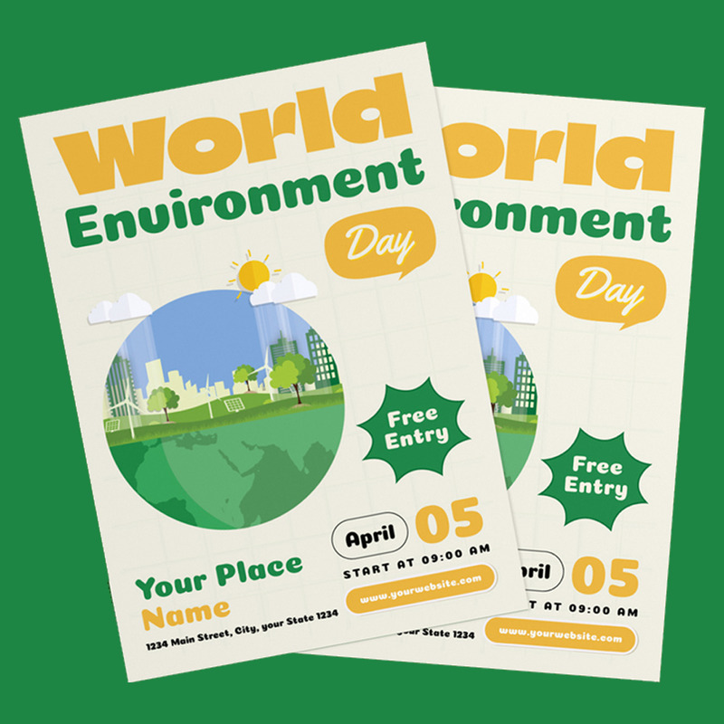 International Environment Day Flyer Template