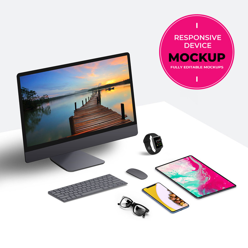 Responsive Devices product mockup #157929 - TemplateMonster