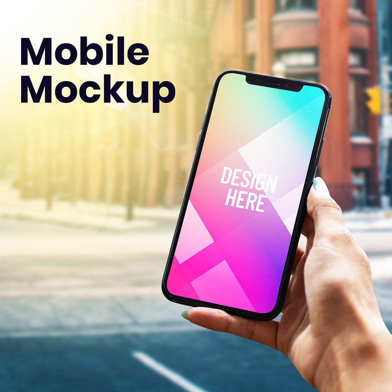 Attractive Mobile PSD Mockup #207321 - TemplateMonster