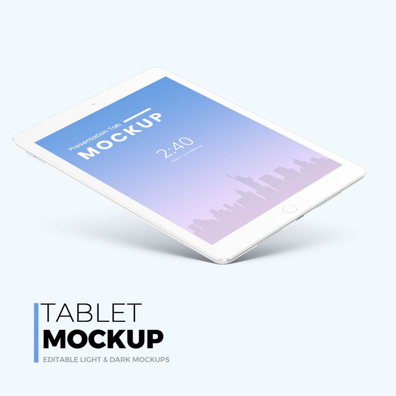 Tablet product mockup #158402 - TemplateMonster