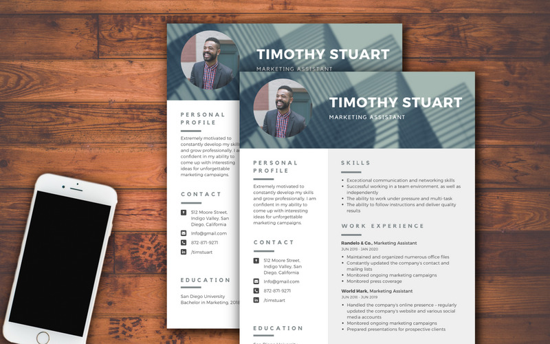 Timothy Stuart - Clean And Modern Resume Template