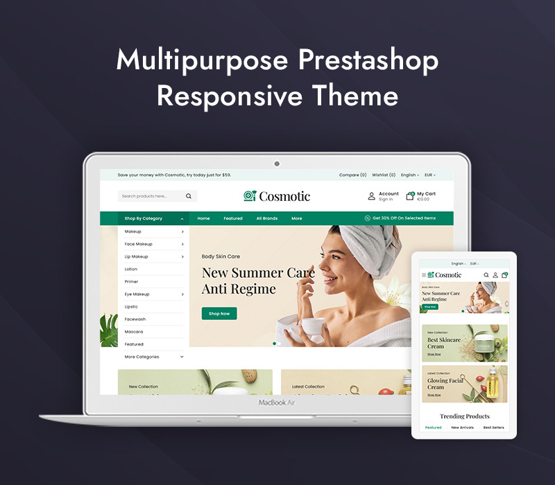 Cosmotic - Cosmetics & Beauty Care Prestashop Responsive Theme