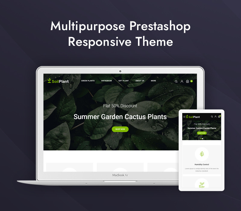 Soilplant - Plants and Nursery Store Prestashop Responsive Theme