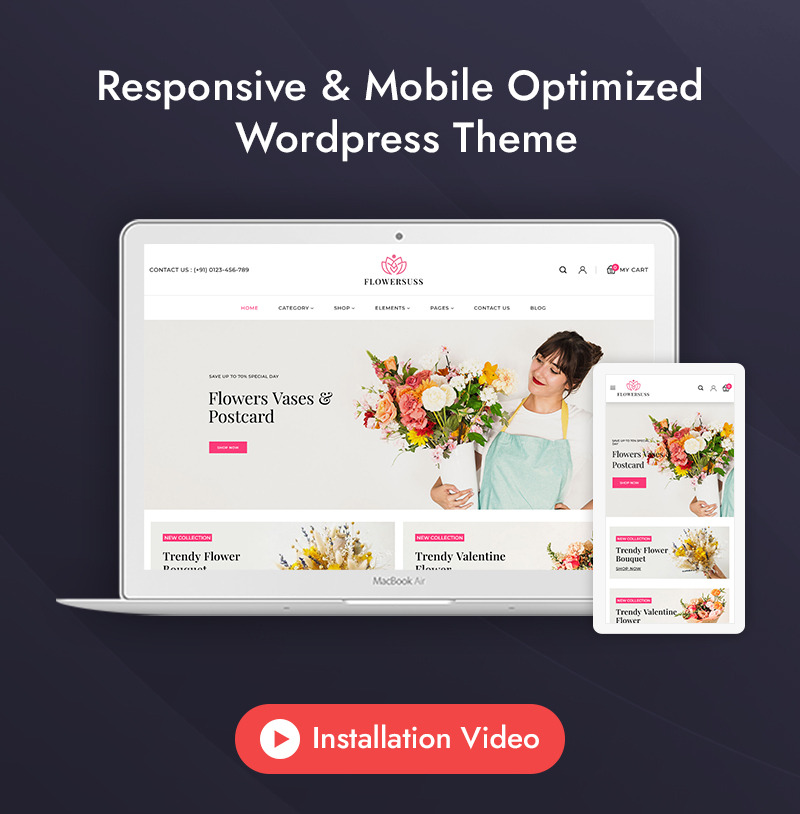 Flowersuss - Florist and Flower Store Elementor WooCommerce Responsive ...