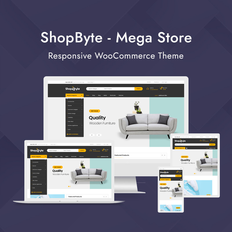ShopByte - Mega Store WooCommerce Theme - TemplateMonster