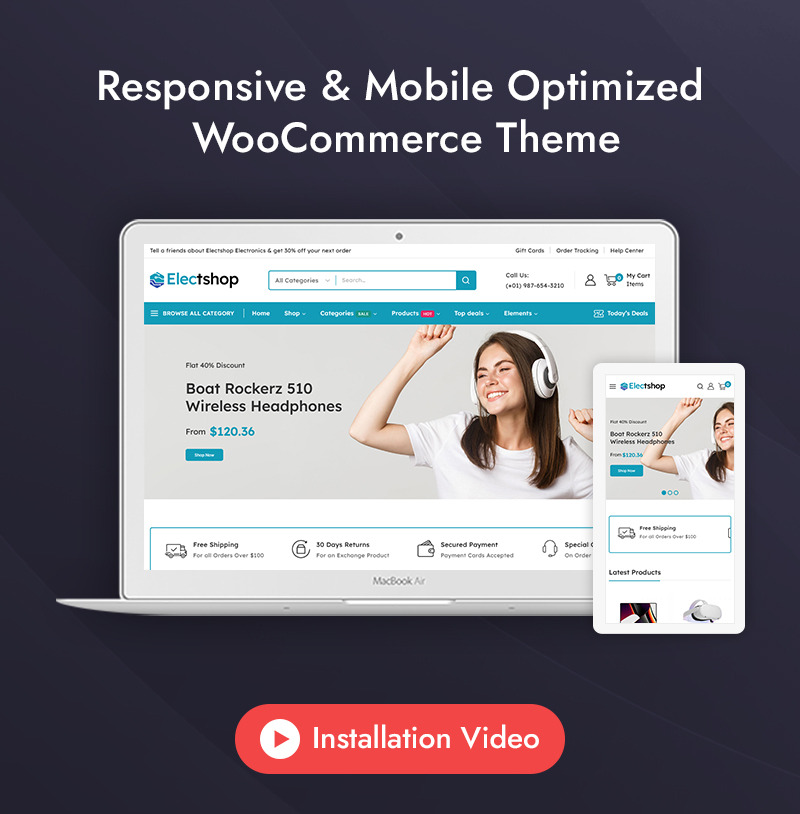 Electshop - Multipurpose Electronics Store Elementor WooCommerce Responsive Theme