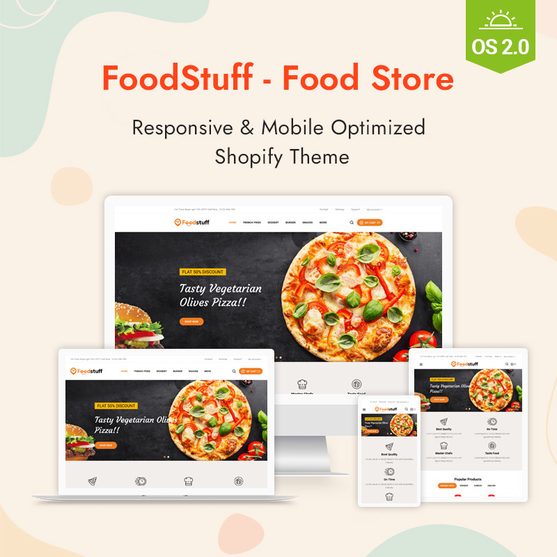 FoodStuff - Best Food Store Shopify 2.0 Responsive Theme