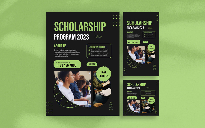 Scholarship Program Announcement Flyer Template
