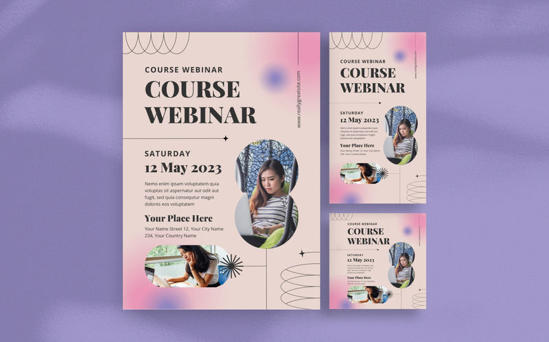 Course Webinar Flyer Template #367246 - TemplateMonster