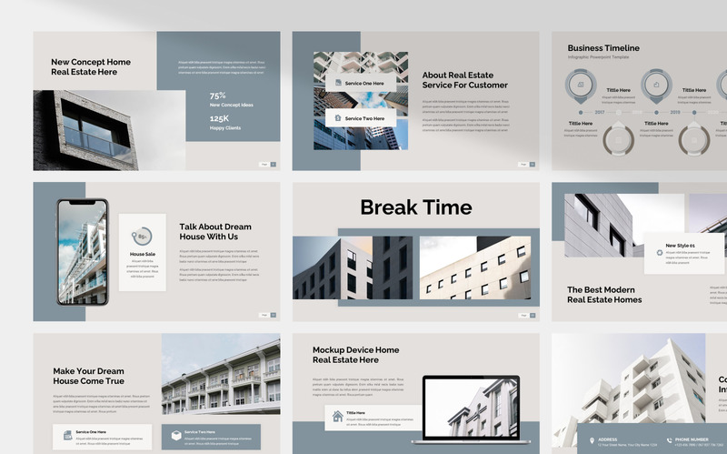 Real Estate PowerPoint Presentation #331785 - TemplateMonster