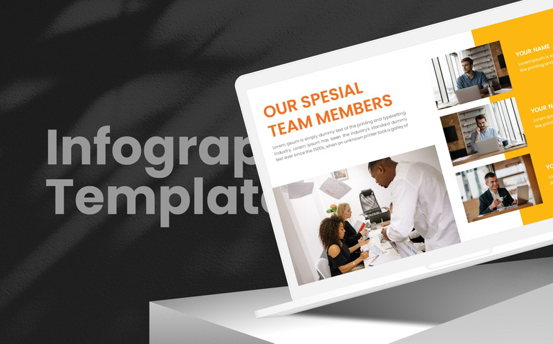 Yellow Business PowerPoint Template #319444 - TemplateMonster