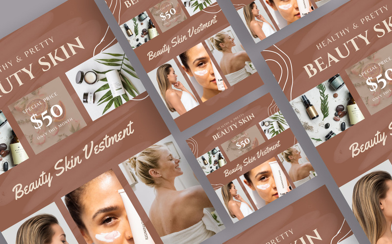Skincare Promo Flyer Template #367457 - TemplateMonster