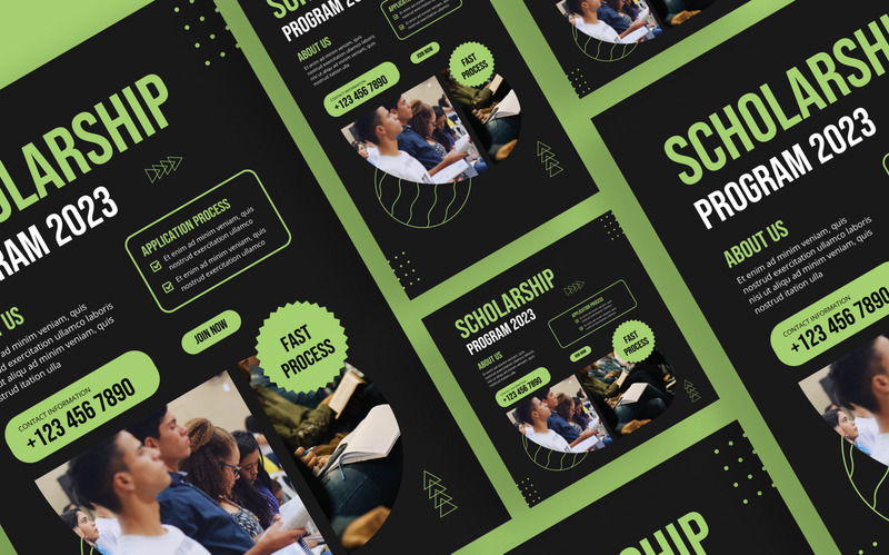 Scholarship Program Announcement Flyer Template