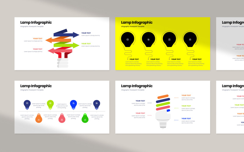 Lamp Business Infographic Presentation Template