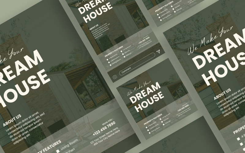 Dream House Real Estate Flyer Template - TemplateMonster