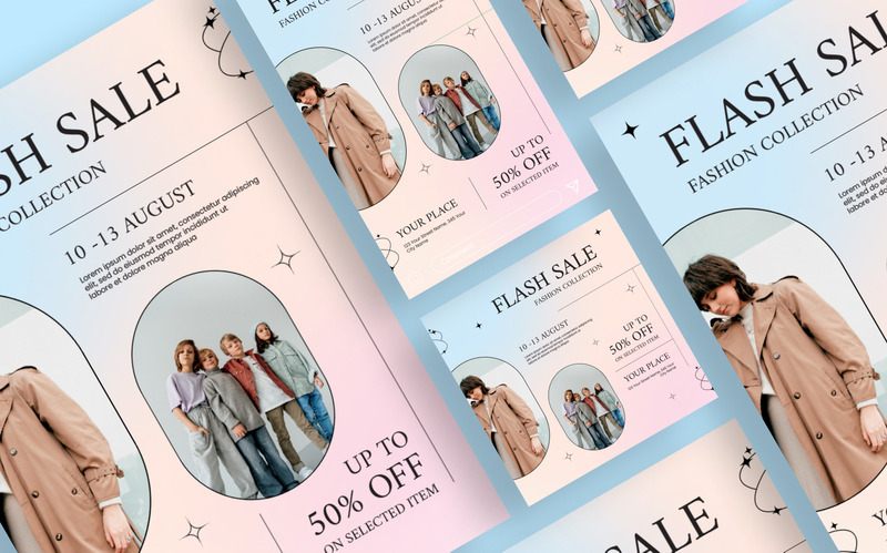 Flash Sale Fashion Collection Flyer Template