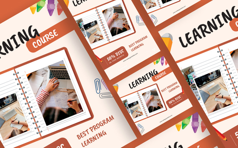 Learning Course Promotion Flyer Template - TemplateMonster