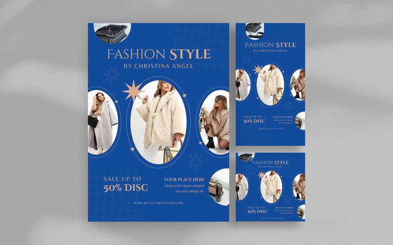 Fashion Style Discount Sale Flyer Template - TemplateMonster