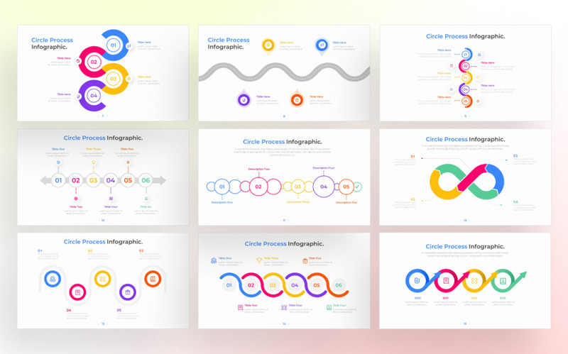 Circle Process PowerPoint Infographic Template
