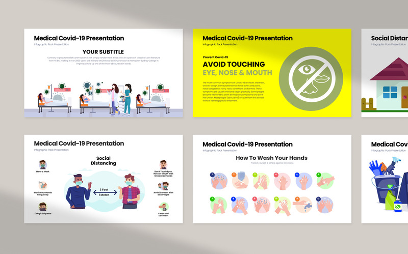 Medical Covid-19 Infographic Presentation Template