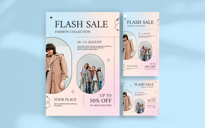 Flash Sale Fashion Collection Flyer Template