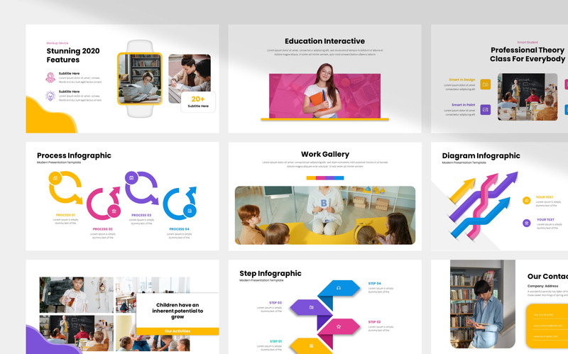 School Profile Presentation Template - TemplateMonster