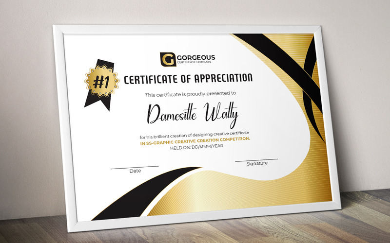 Gold Silver Bronze Rank Achievement Certificate Template