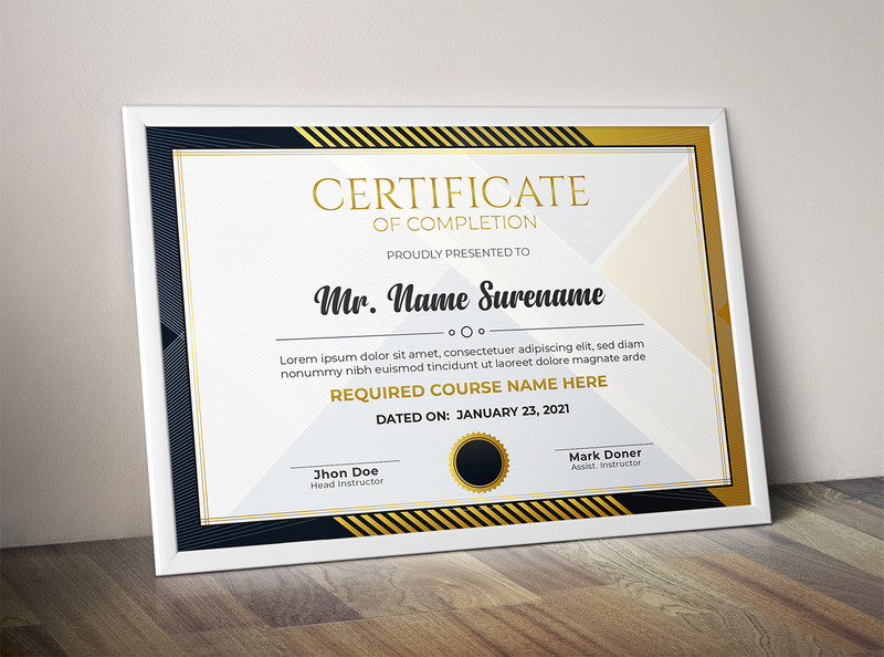 Personal Diploma Certificate Template - TemplateMonster