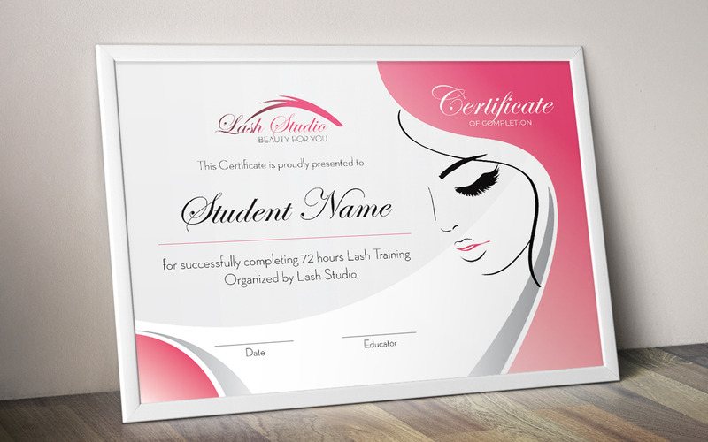 Lash Certificate Template