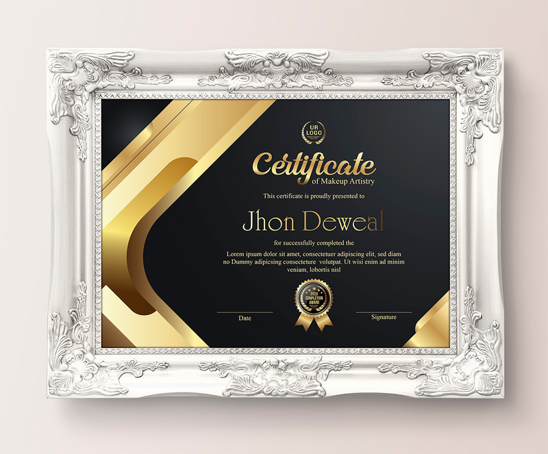 Winner Achievement Award Certificate - TemplateMonster