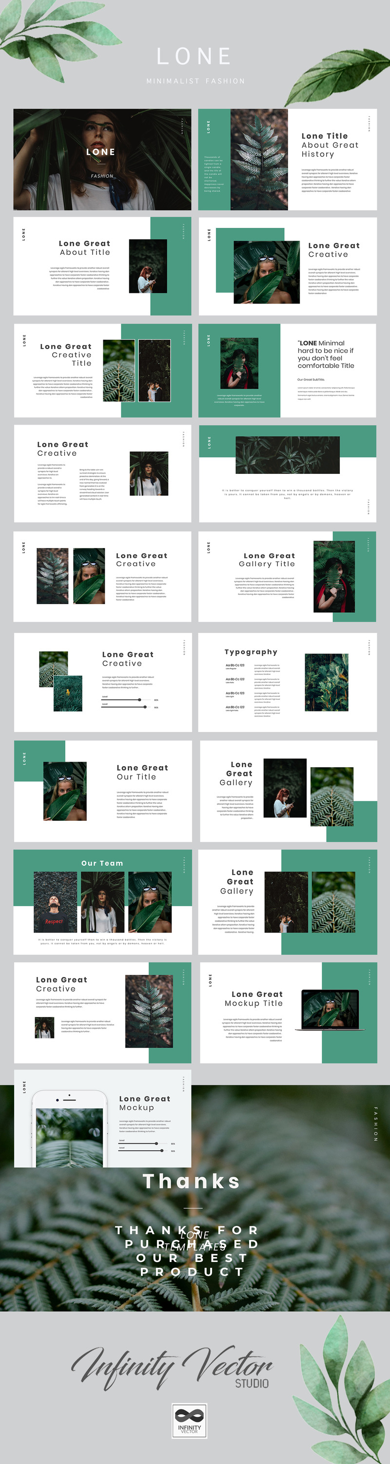 Lone Creative Google Slides Template - TemplateMonster