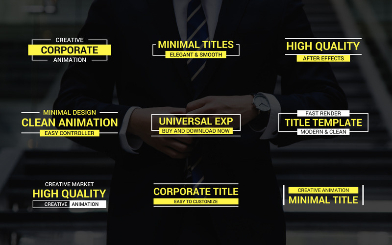 Corporate Titles - After Effects Template - TemplateMonster