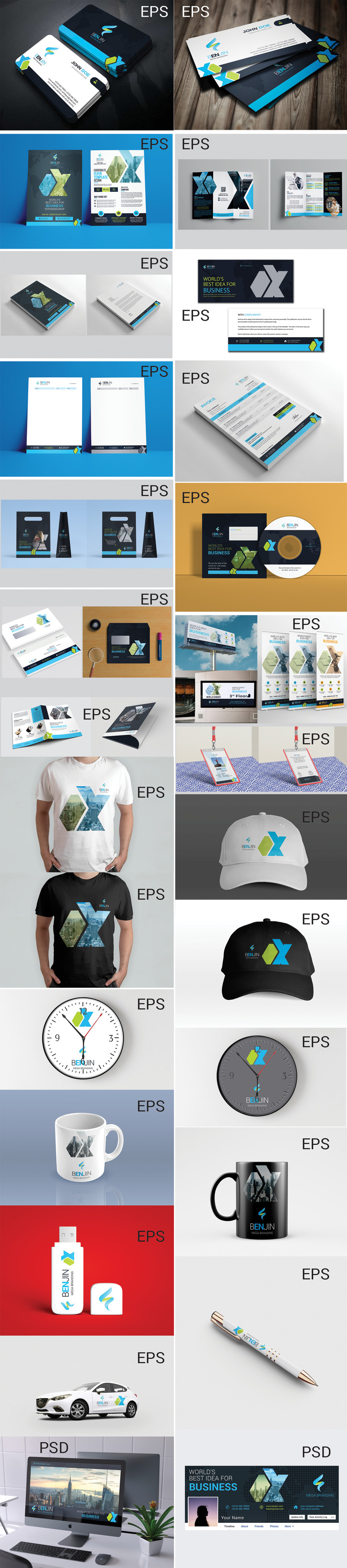 MEGA Branding Pack Template #200413 - TemplateMonster