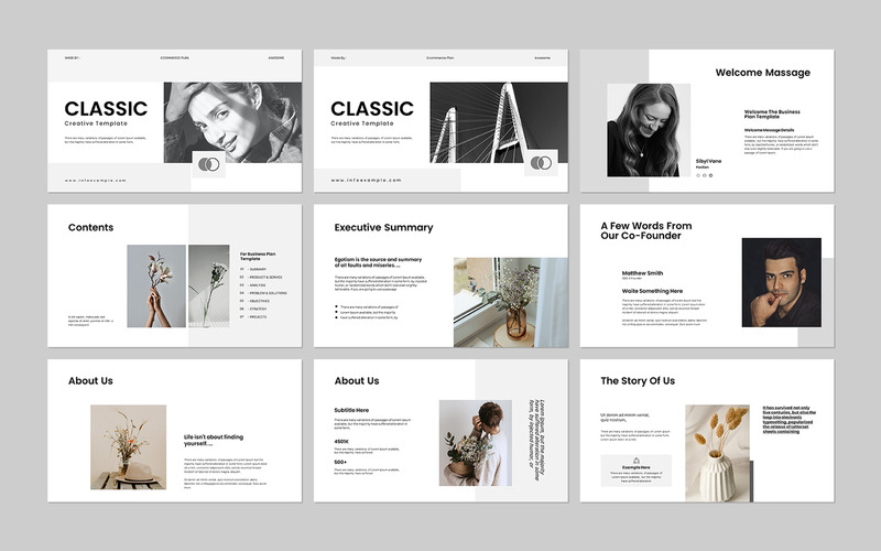 Classic PowerPoint Layout Presentation Template