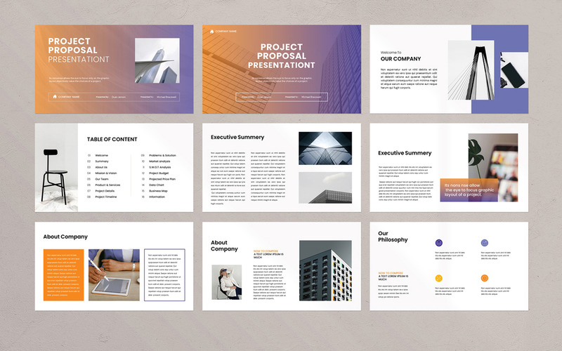 Proposal Layout PowerPoint Presentation Template