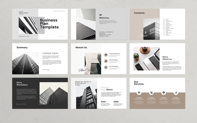 Business Plan Presentation Templates - TemplateMonster