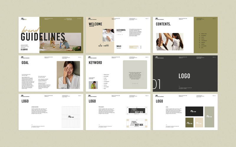 Brand Guidelines Layout Presentation Template